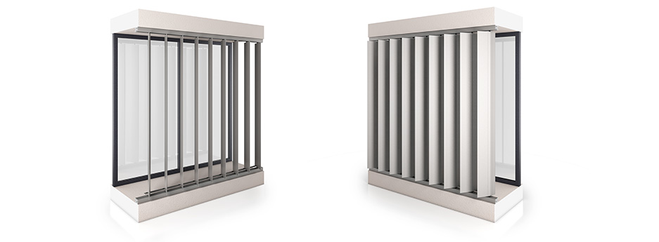 Solar shading systems, adjustable shutters, louvers, adjustable louvres ...
