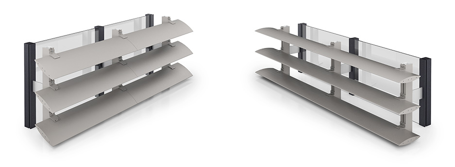 Solar shading systems, adjustable shutters, louvers, adjustable louvres ...